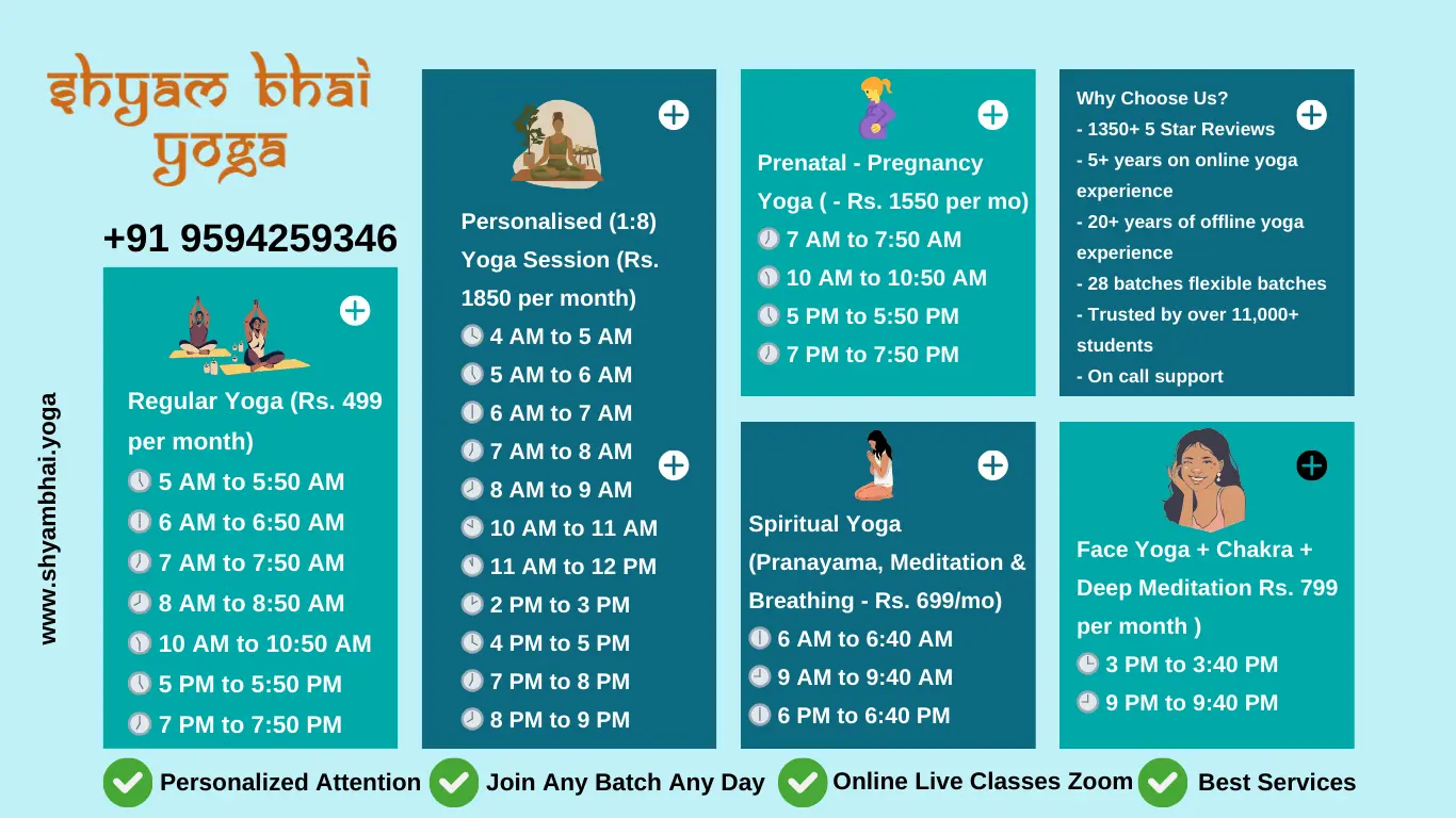 Best Online Yoga Classes From India | Shyambhai Yoga